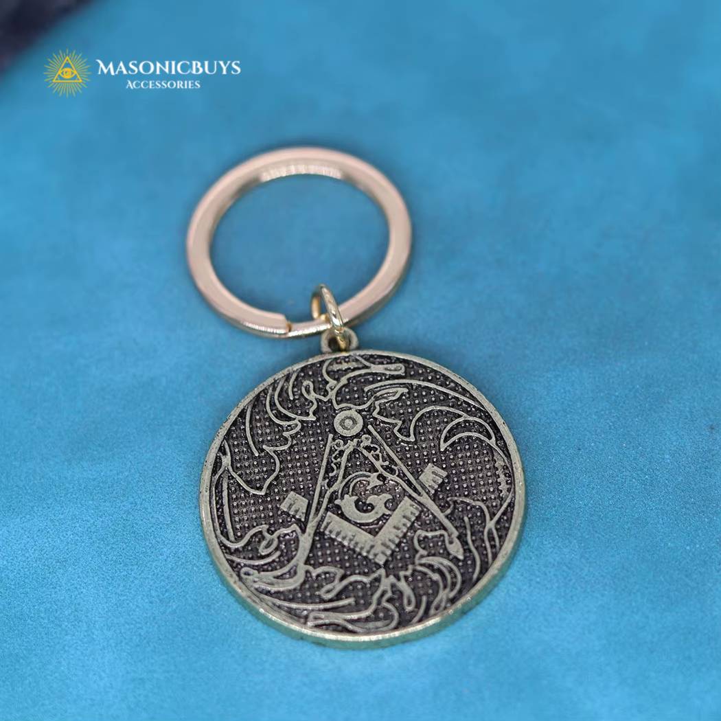 Masonic Compass & Square Keychain | MasonicBuys